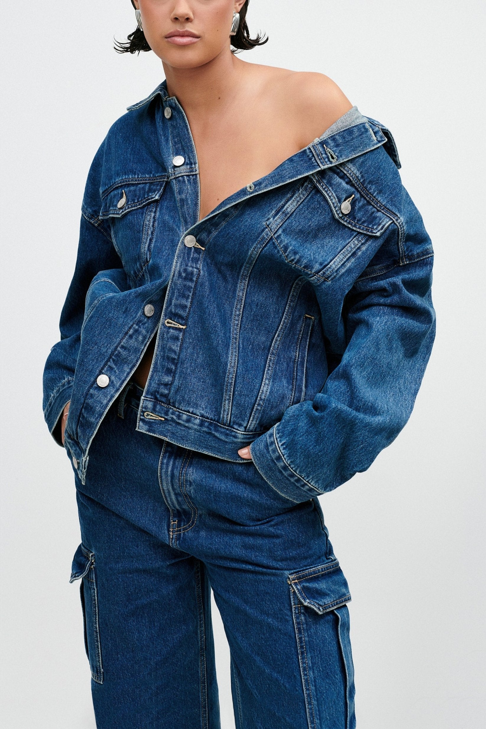 Polina Oversized Denim Jacket – OUTCAST